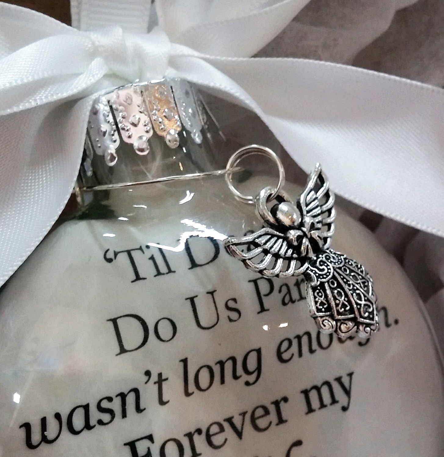 Husband Memorial Ornament 'Til Death Do Us Part | Etsy