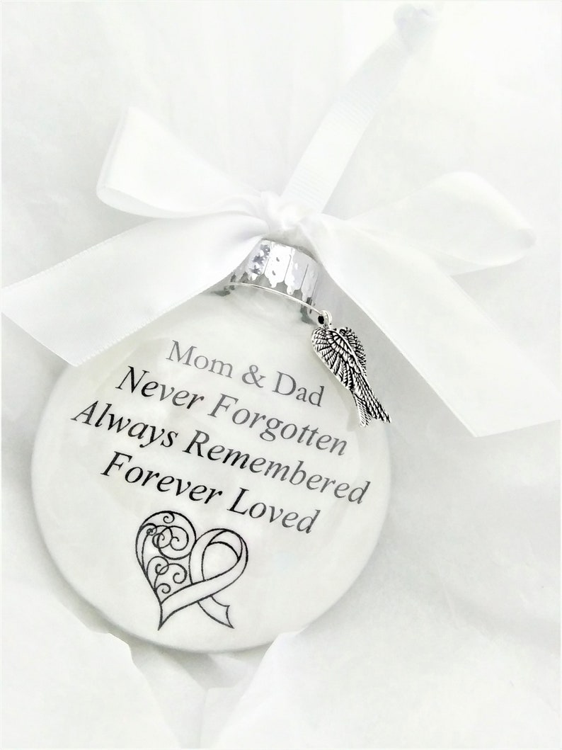 In Memory Ornament "never Forgotten Always Remembered Forever Loved ...