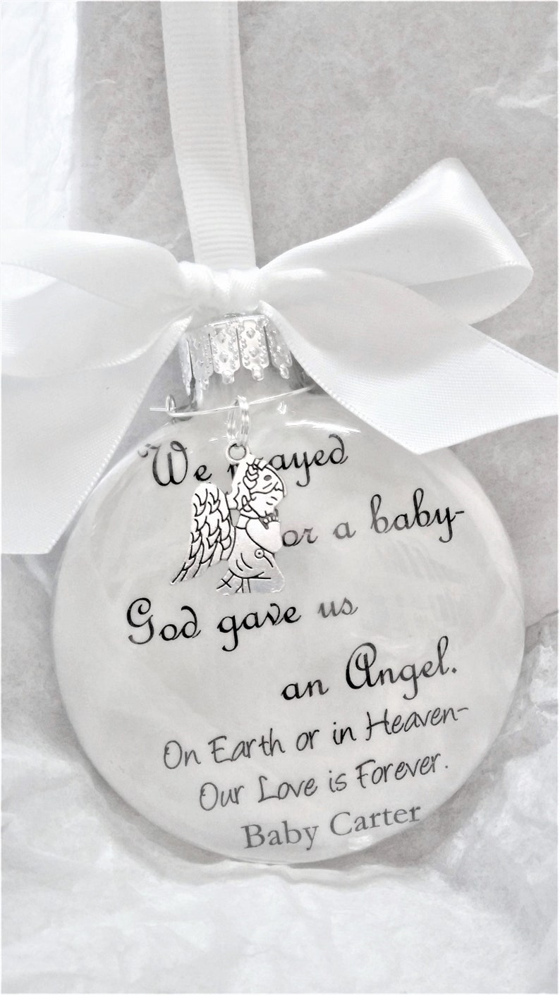 Pregnancy Loss Memorial Christmas Ornament Sympathy Gift for Death of ...