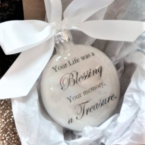 In Memory Gift Memorial Remembrance Christmas Ornament as Long - Etsy