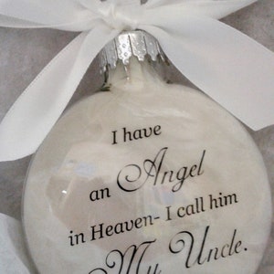 Uncle Memorial Sympathy Gift Angel in Heaven I Call Him My Uncle Family ...