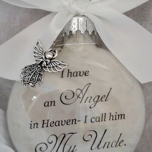 Uncle Memorial Sympathy Gift Angel in Heaven I Call Him My Uncle Family ...