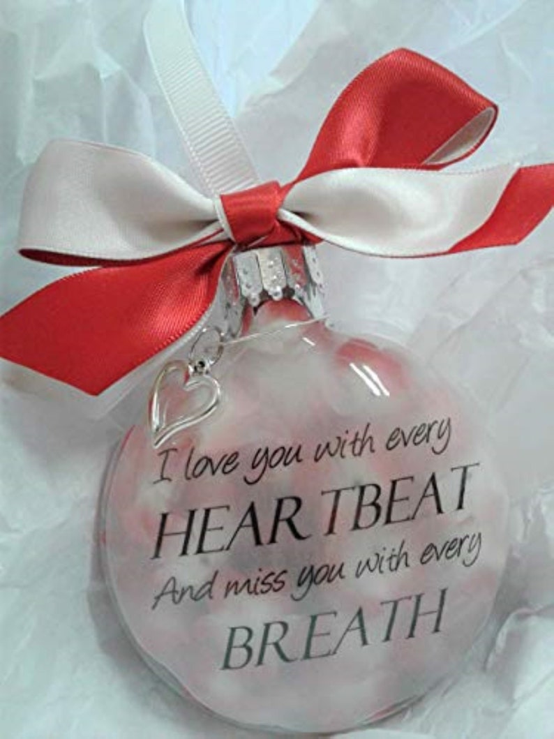 Sympathy Gift Love You With Every Heartbeat Memorial Gift Red | Etsy