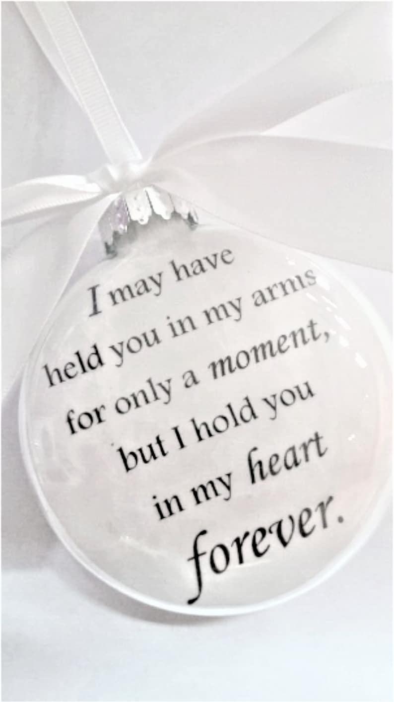 Infant Memorial Christmas Ornament Loss of Child Keepsake Sympathy Gift ...