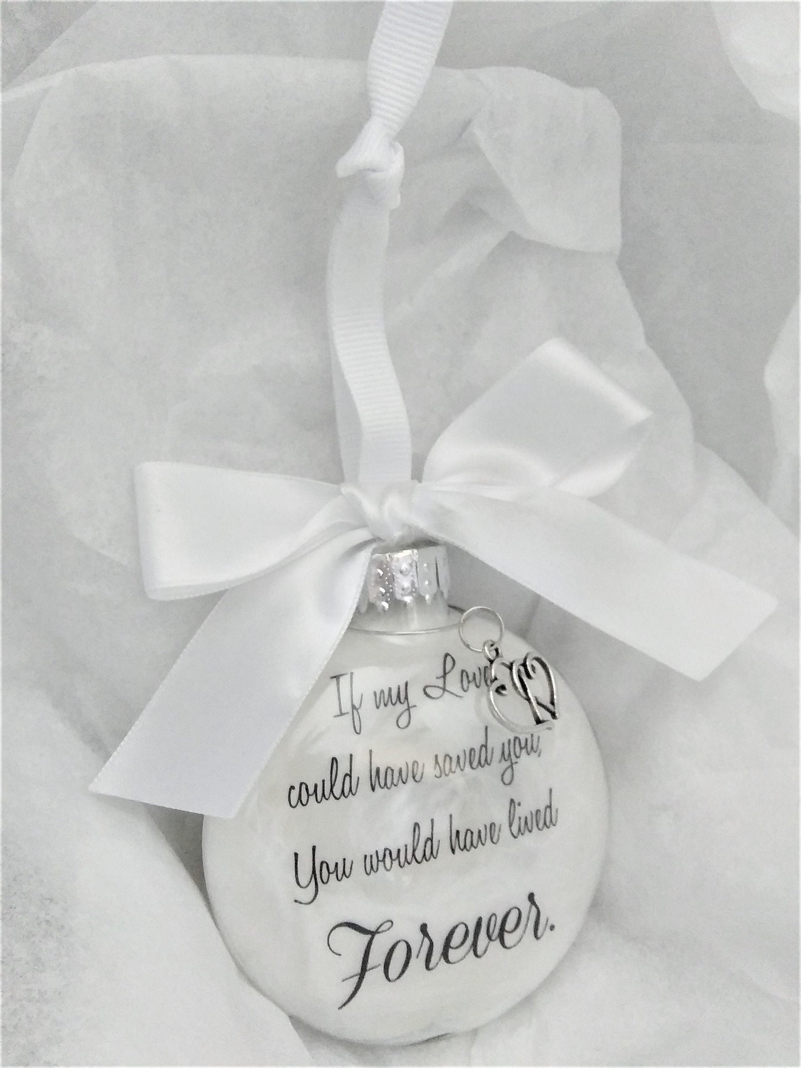 Memorial Christmas Ornament in Memory Loved One If My Love Could Have ...