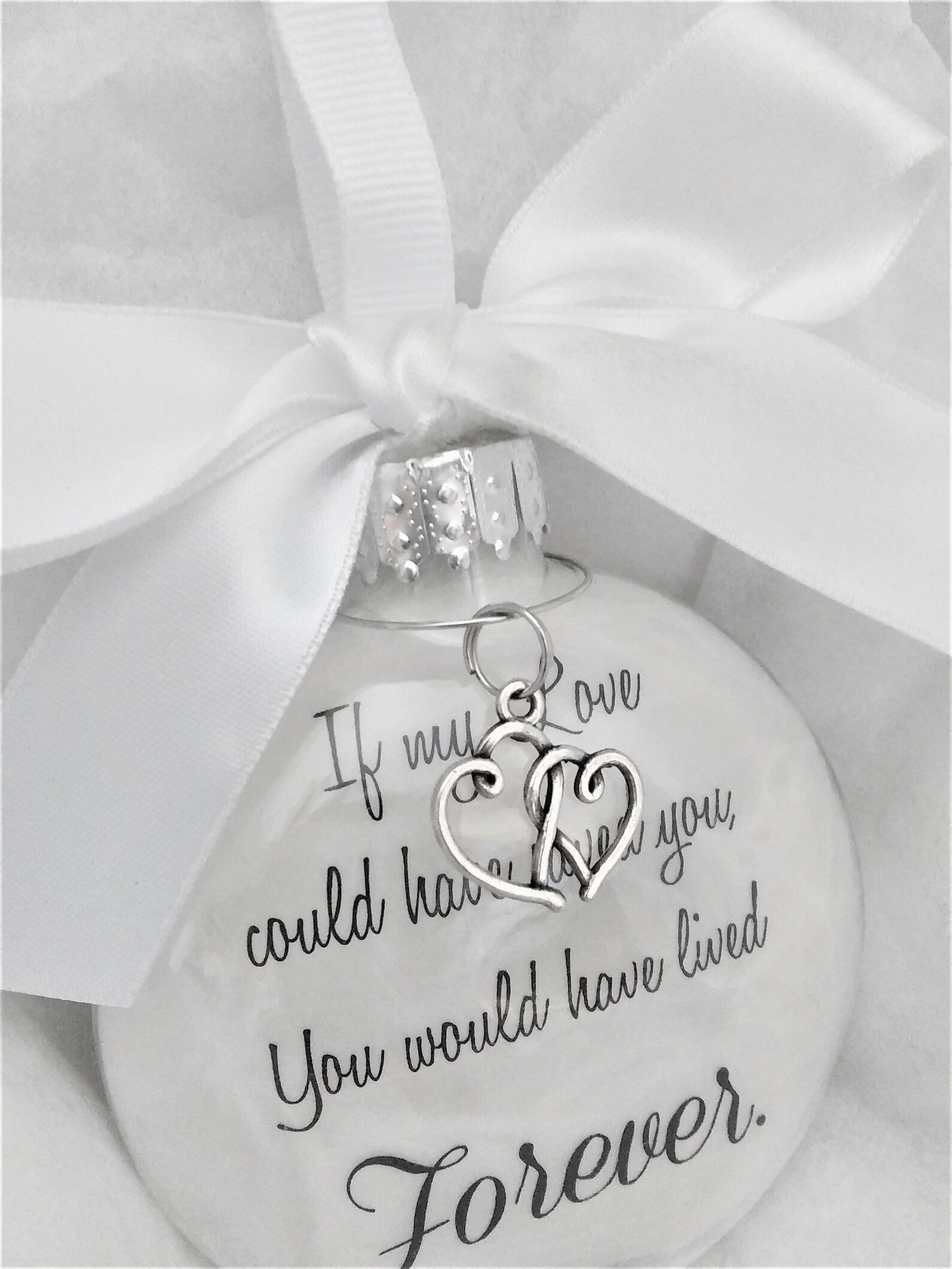 Memorial Christmas Ornament in Memory Loved One If My Love Could Have ...