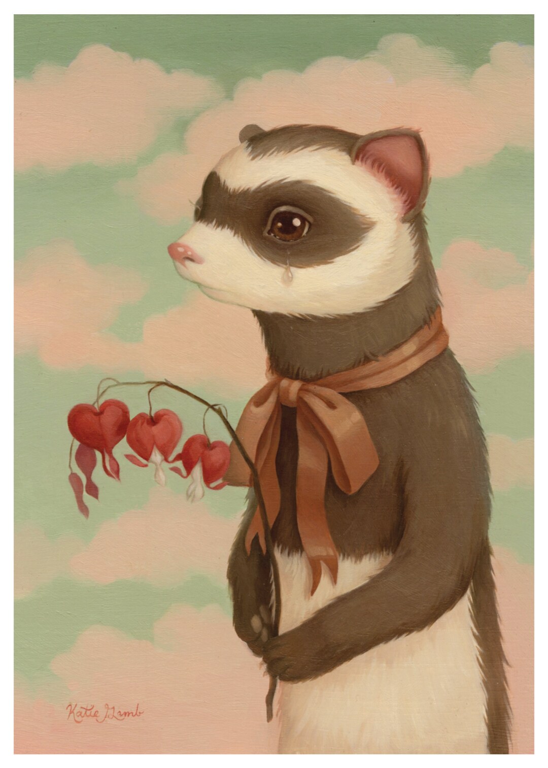 Weasel Art Print 5x7 - Etsy