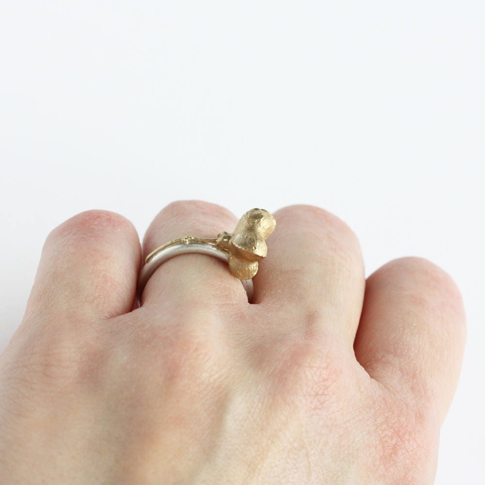 Ring Spindle in Brass and Silver - Etsy