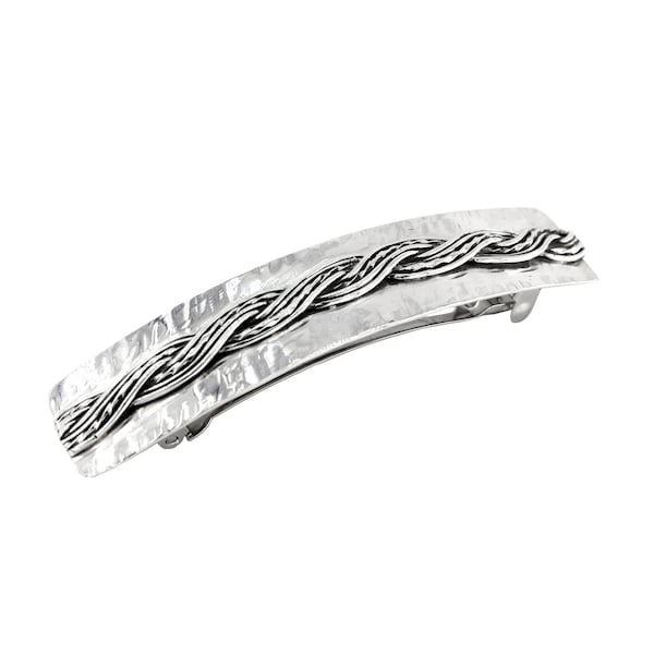 Silver Barrette - Etsy