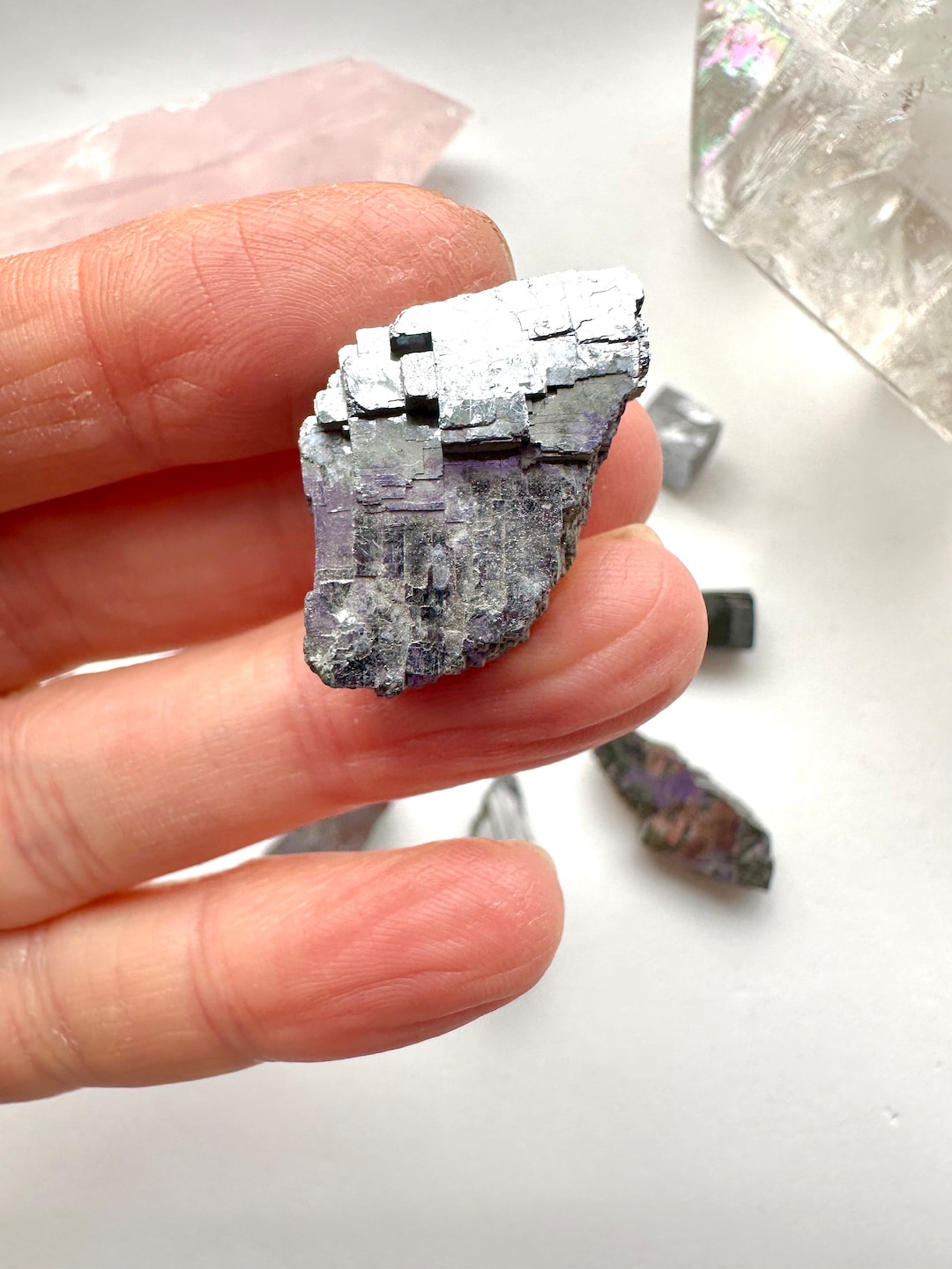 Galena Crystal, Raw Galena Stone, Grounding Crystals, Silver Crystal ...