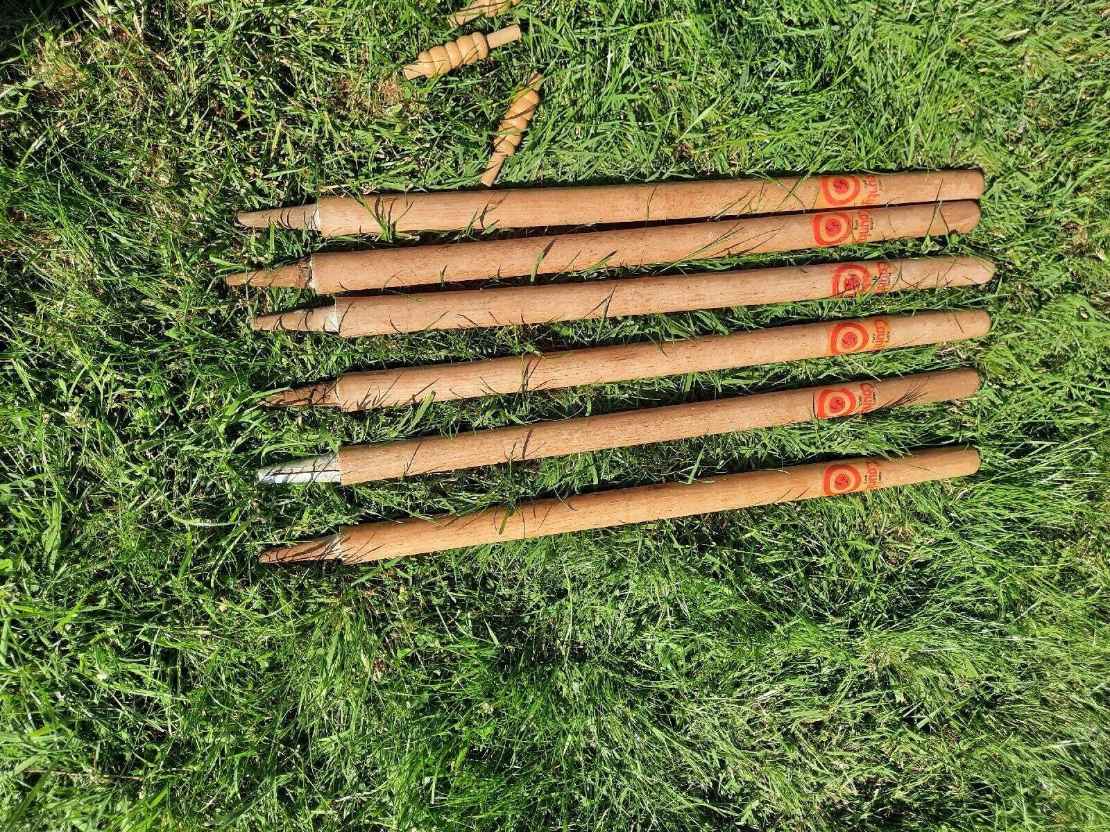Vintage Hunts County Bats Cricket Stumps Full Size Pro Ash Wooden ...