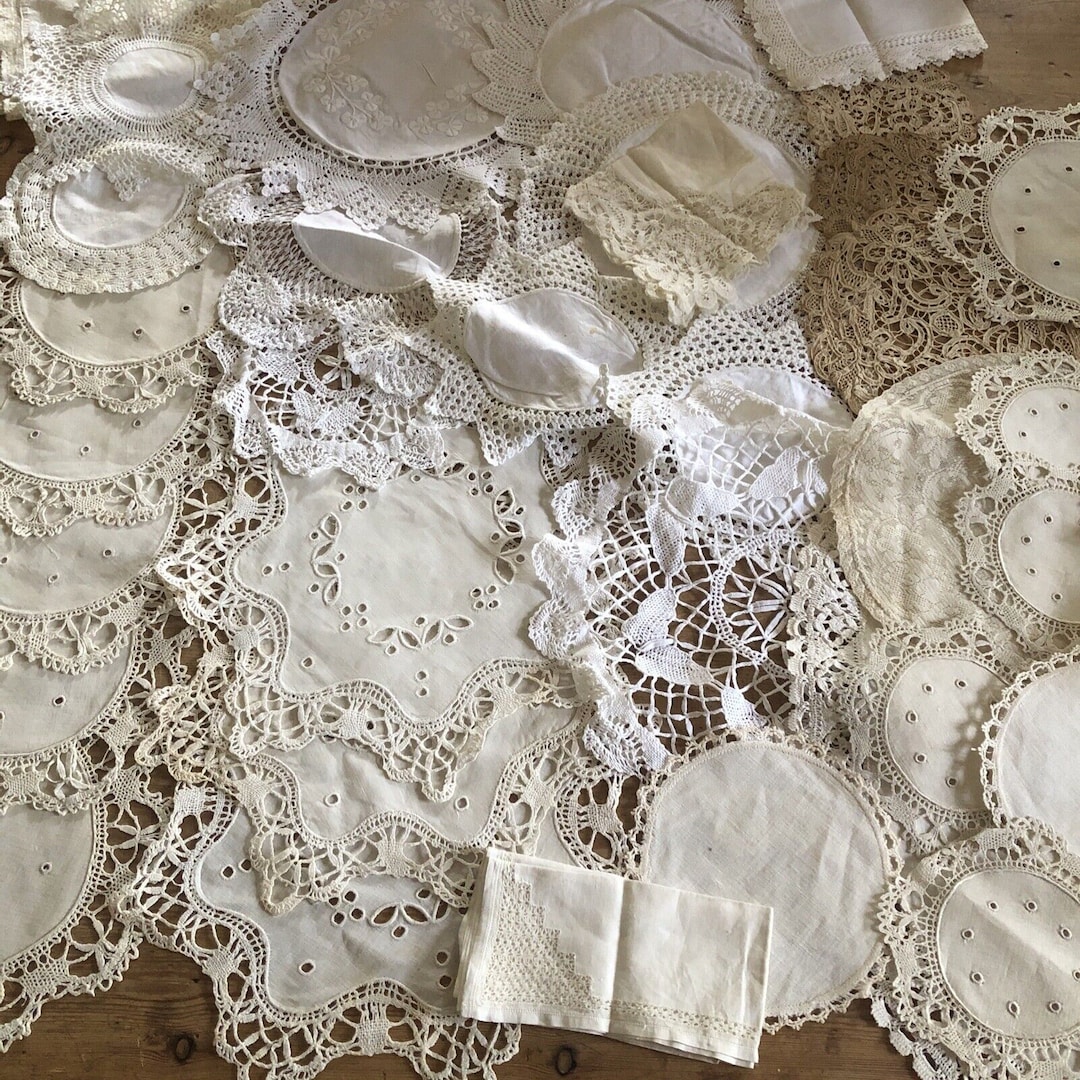 Mixed Assorted Bundle of 35 Vintage Lace Doilies - Etsy