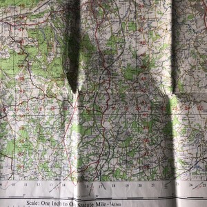 National Grid Ordnance Survey Vintage Map Issued by War Office London ...