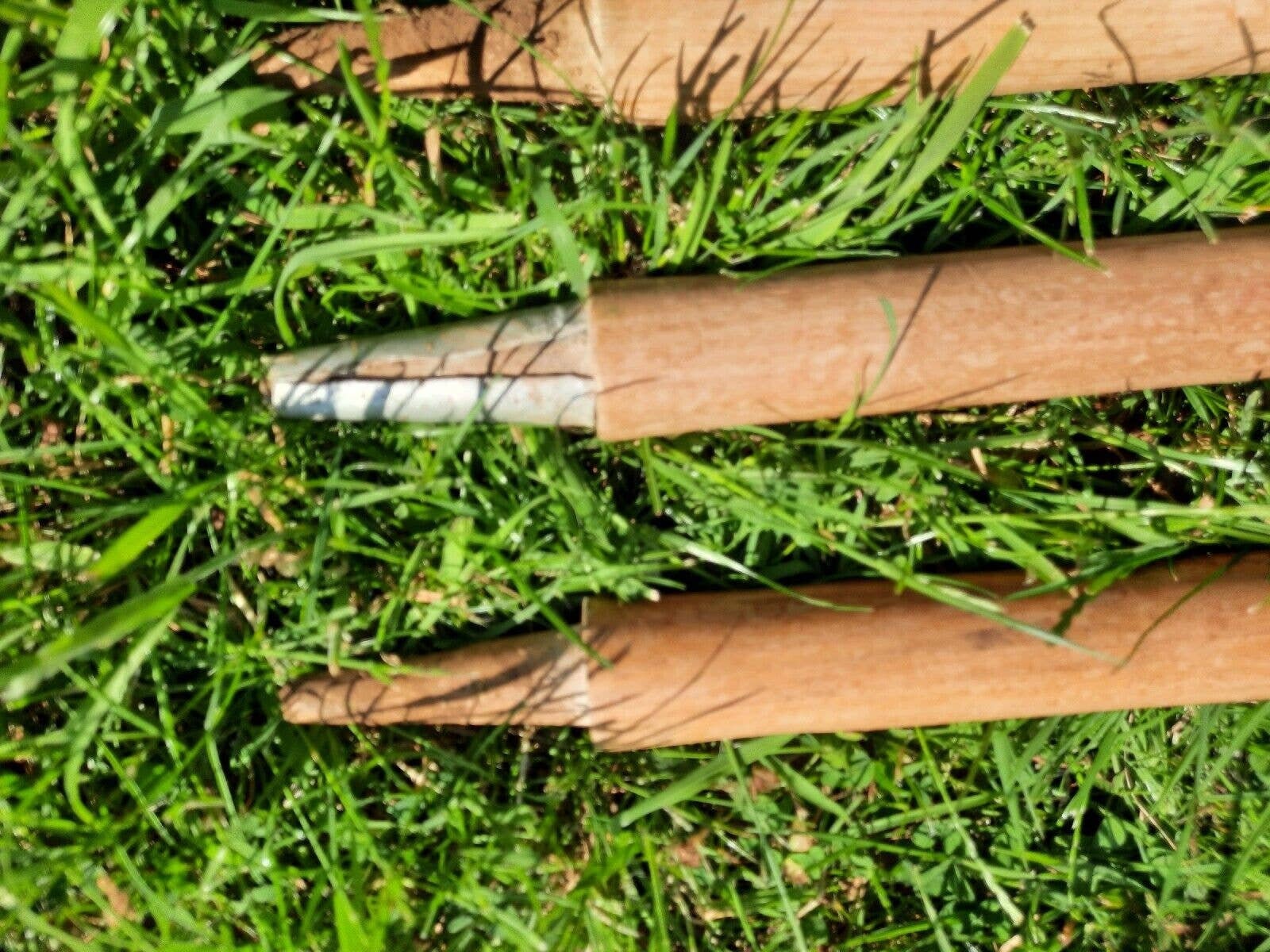 Vintage Hunts County Bats Cricket Stumps Full Size Pro Ash Wooden ...
