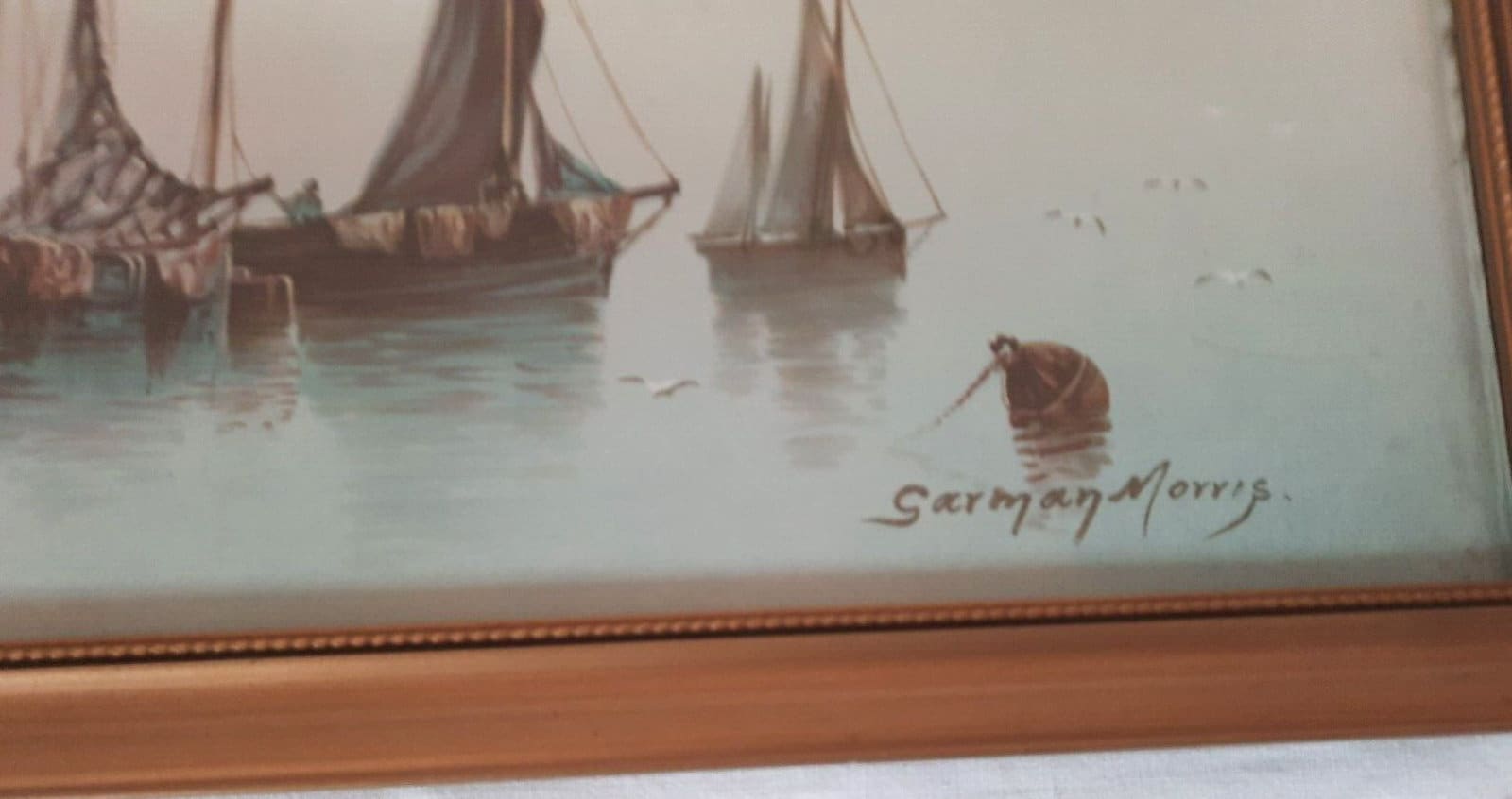 Pair of Garman Morris Watercolours Boats Harbour Fishing Sailing - Etsy