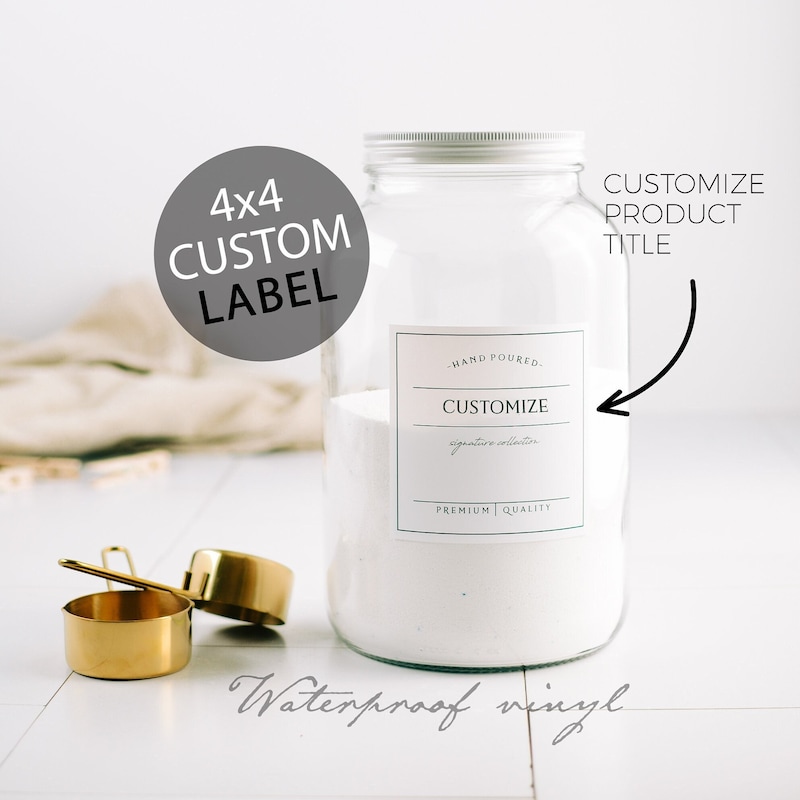 Custom Stickers Detergent - Etsy