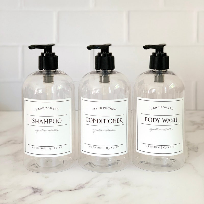 Shampoo Bottles - Etsy