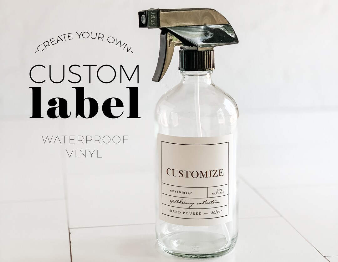 Custom Vinyl Labels - Design Your Own Label - Waterproof Vinyl Labels ...