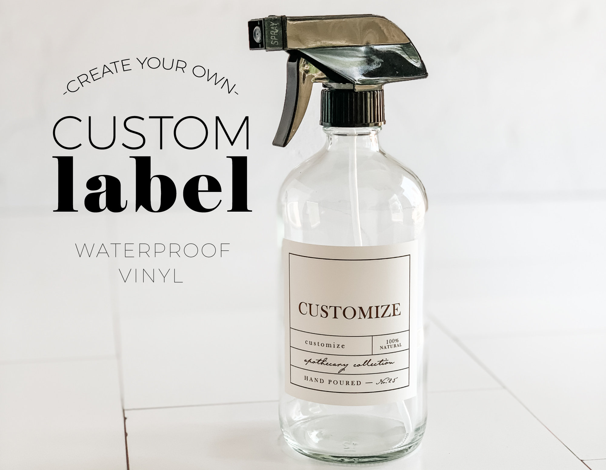 Custom Vinyl Labels Design Your Own Label Waterproof Vinyl - Etsy