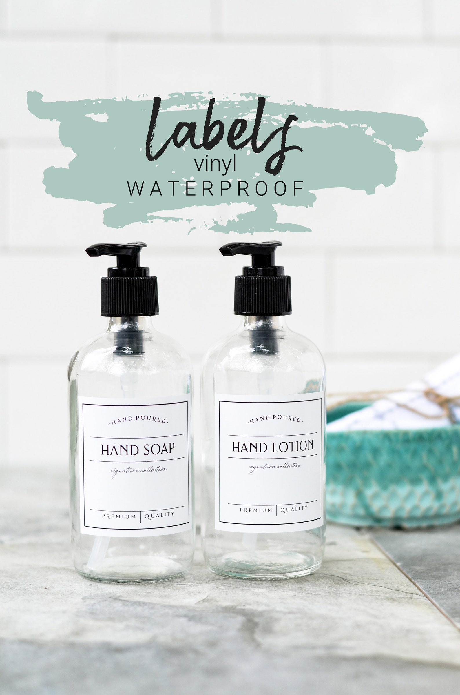 Small 2.5 SIGNATURE Labels Waterproof Vinyl Labels - Etsy