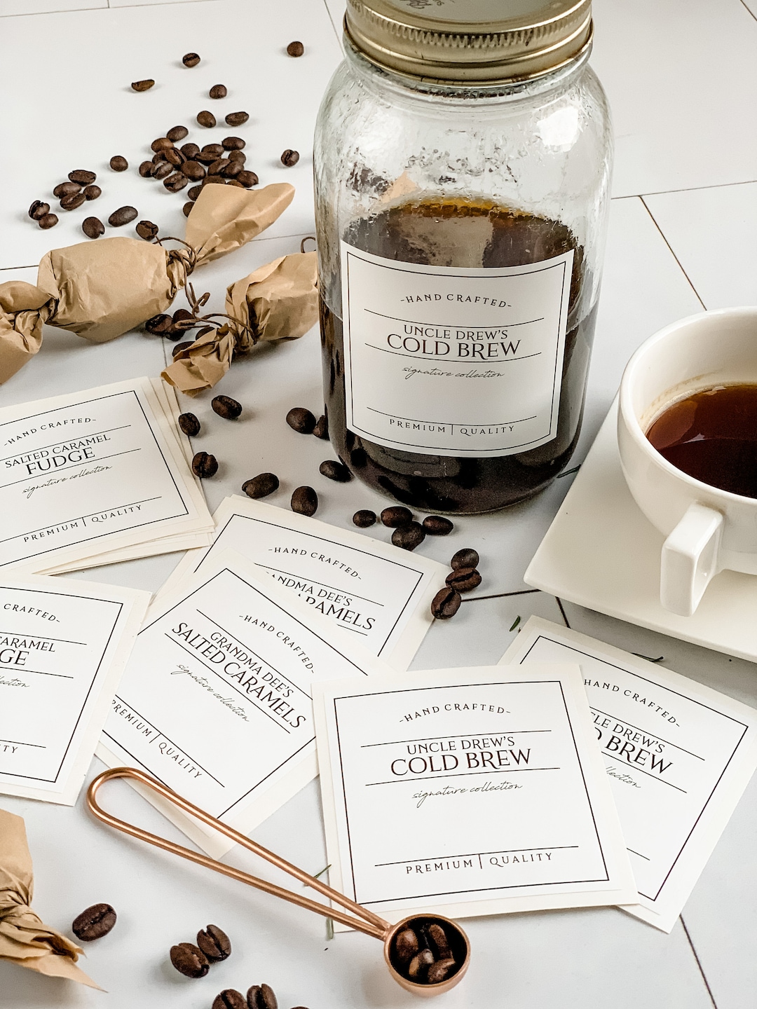 Square Custom Labels - Personalize Your Own Label - Waterproof Vinyl ...