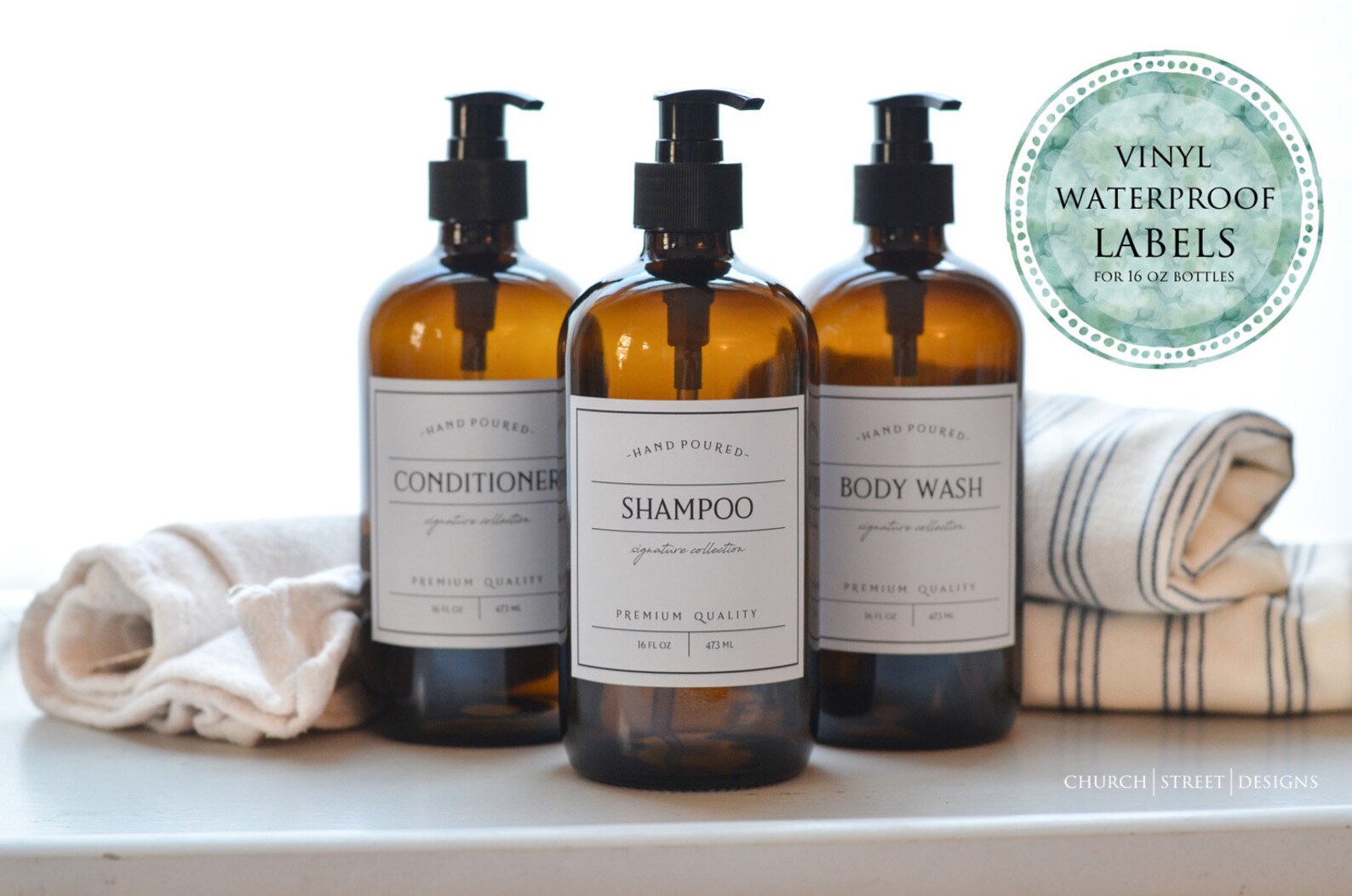 3 Designer Labels Waterproof Vinyl Labels All Purpose | Etsy