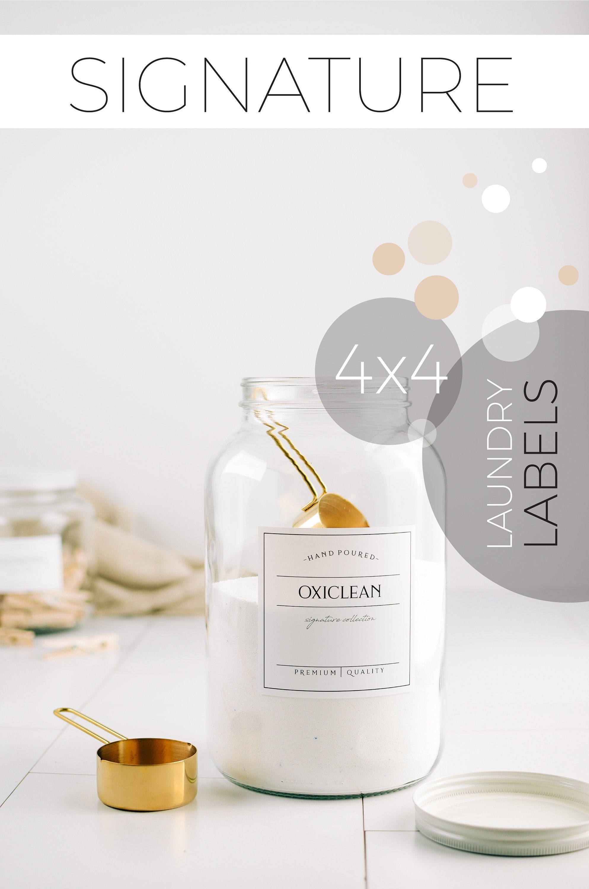 4x4 SIGNATURE Style Labels Laundry Labels Laundry - Etsy