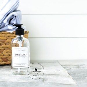 Small 2.5" SIGNATURE Labels - Waterproof Vinyl Labels - 8oz Bottle ...