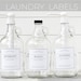 4x4 SIGNATURE Style Labels - Waterproof Vinyl Labels- Large Laundry ...