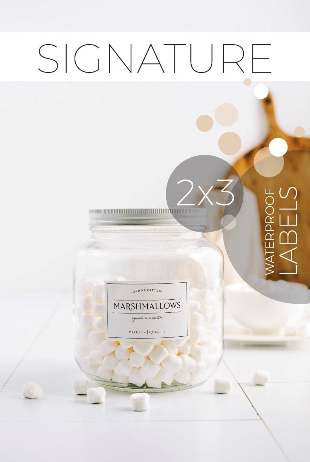 2x3 Pantry Labels - Canister Labels - Pantry Organization - Waterproof ...