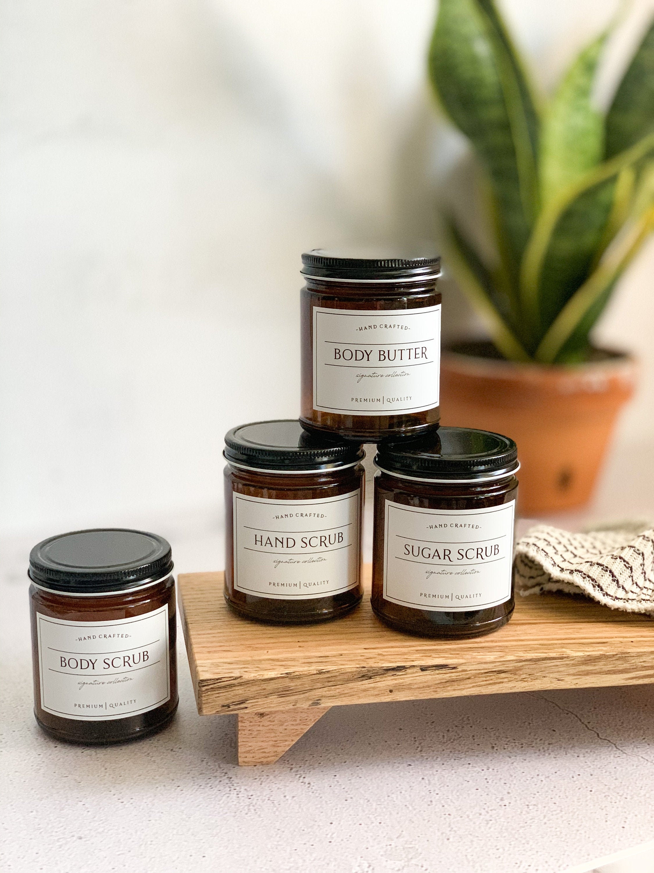 2"x3" Custom Rectangle Labels - Body Scrub Labels, Waterproof Vinyl Jar ...