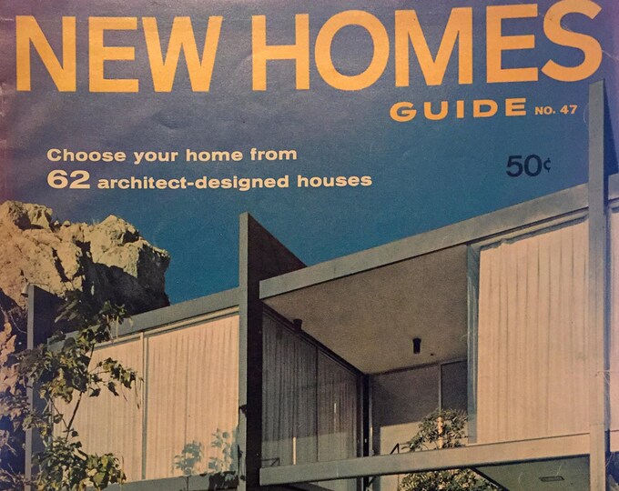 Vintage New Homes Guide Magazine Winter Spring 1962 1960s - Etsy