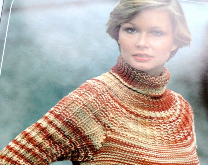 Columbia Minerva 789 Tweed Toppers Pattern Book Vintage 1970s Knitting ...