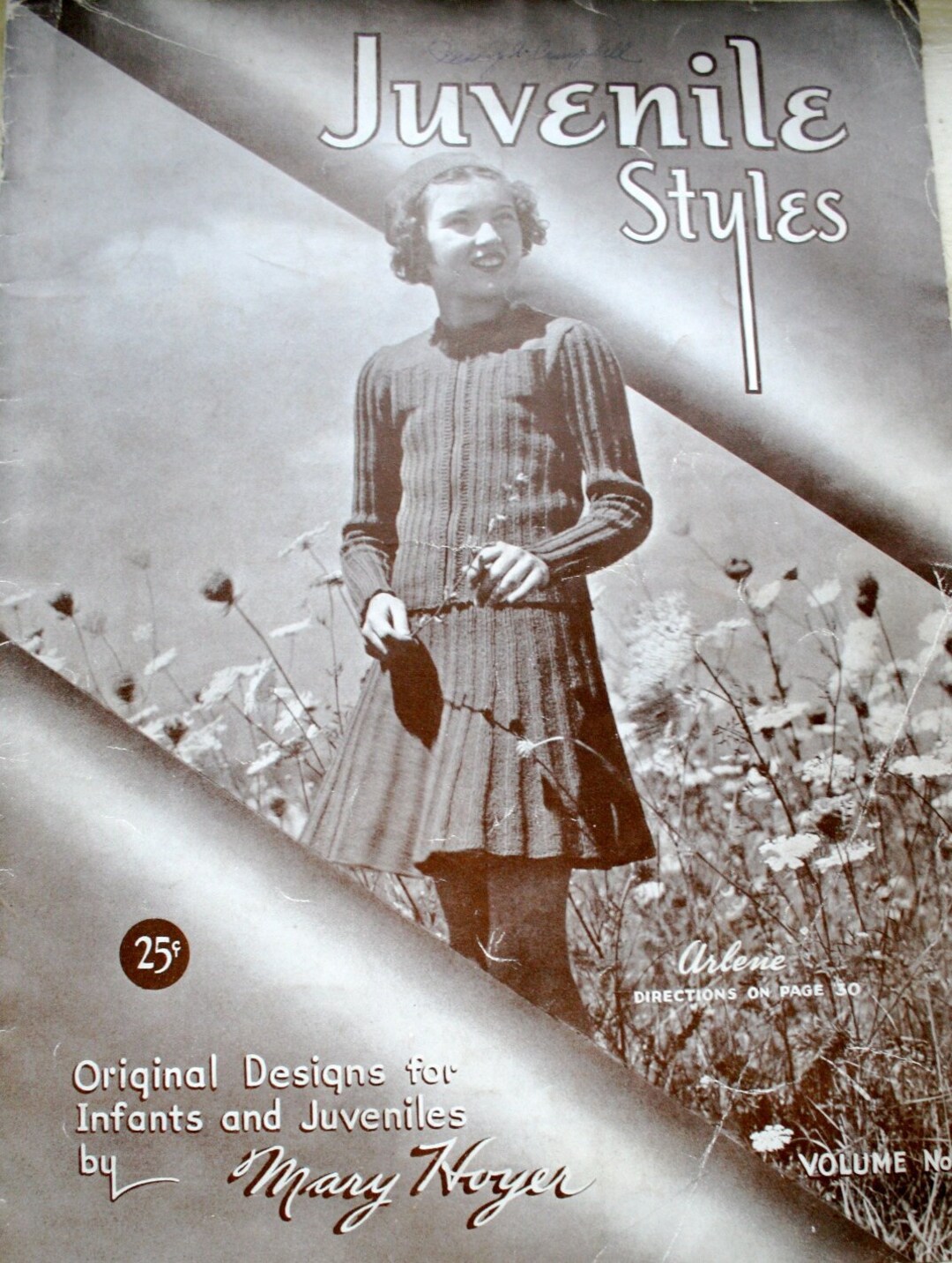 Vintage Juvenile Styles Original Knit Crochet Children Designs Patterns ...