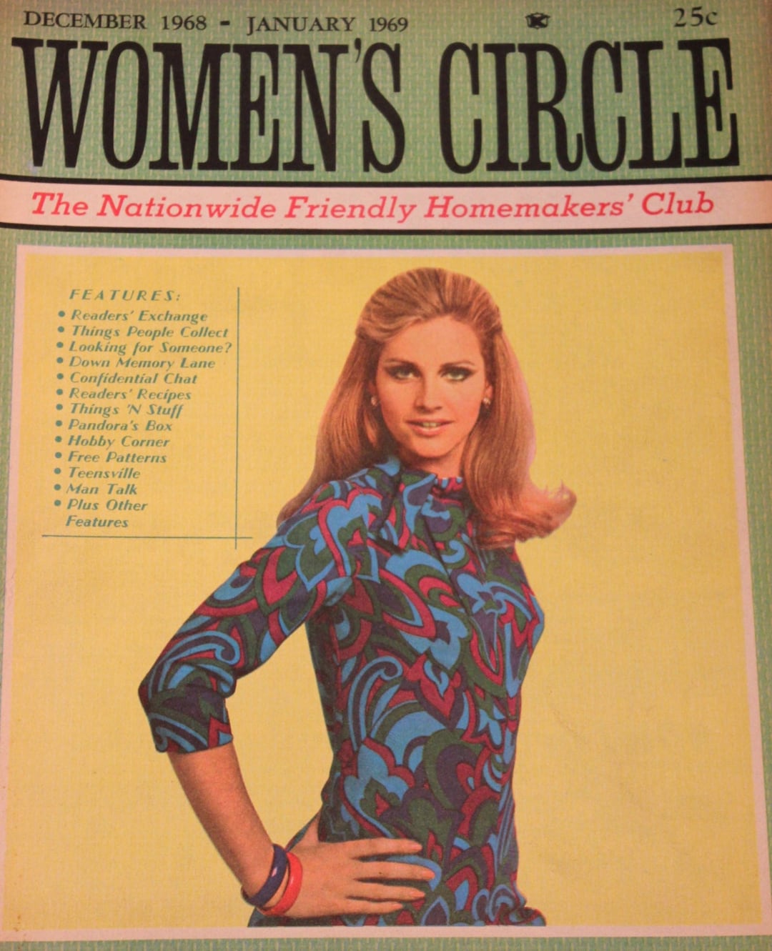 Vintage Women's Circle Magazine Diciembre 1968 Enero 1969 - Etsy España