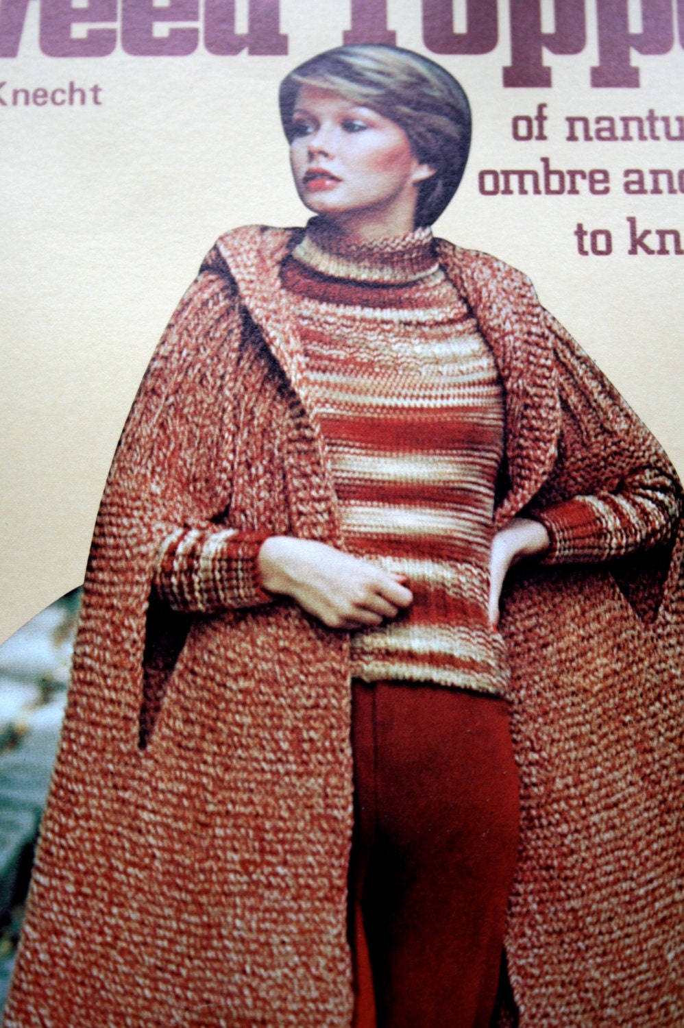 Columbia Minerva 789 Tweed Toppers Pattern Book Vintage 1970s Knitting ...