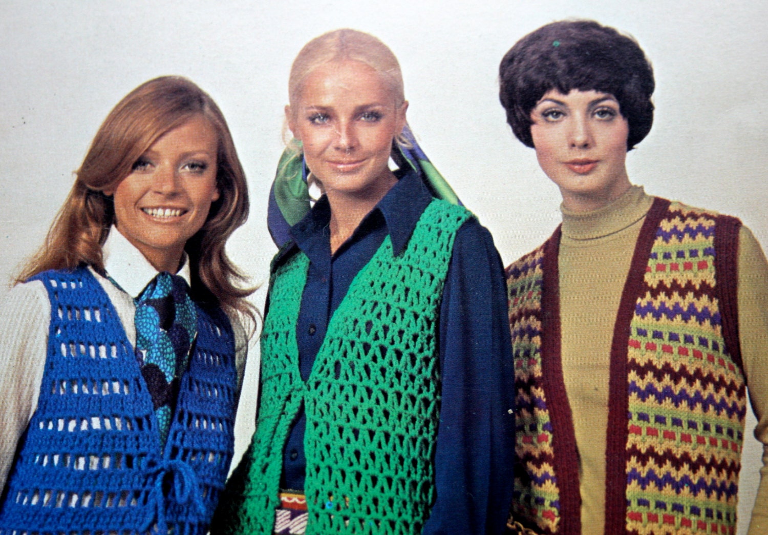 Columbia Minerva 2517 Vintage Vest Skirt Cap Knitting Patterns 1969 - Etsy