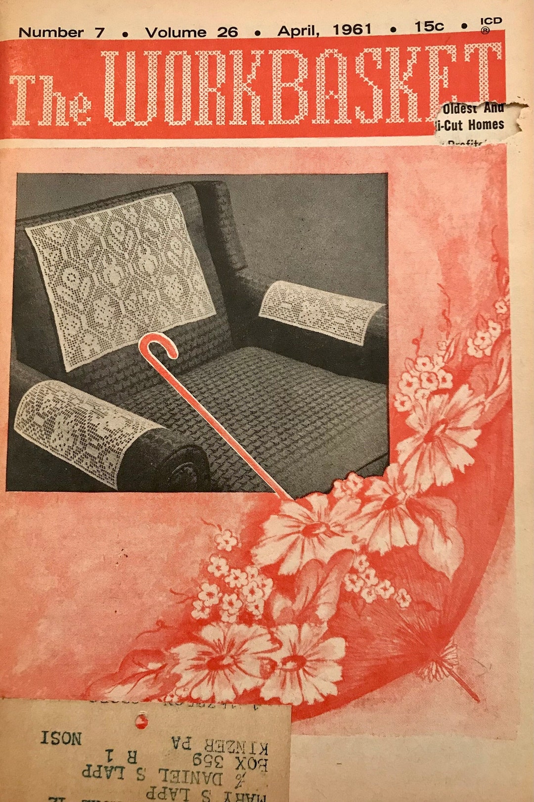 The Workbasket Magazine 1960s April 1961 Vintage Needlework Patterns ...