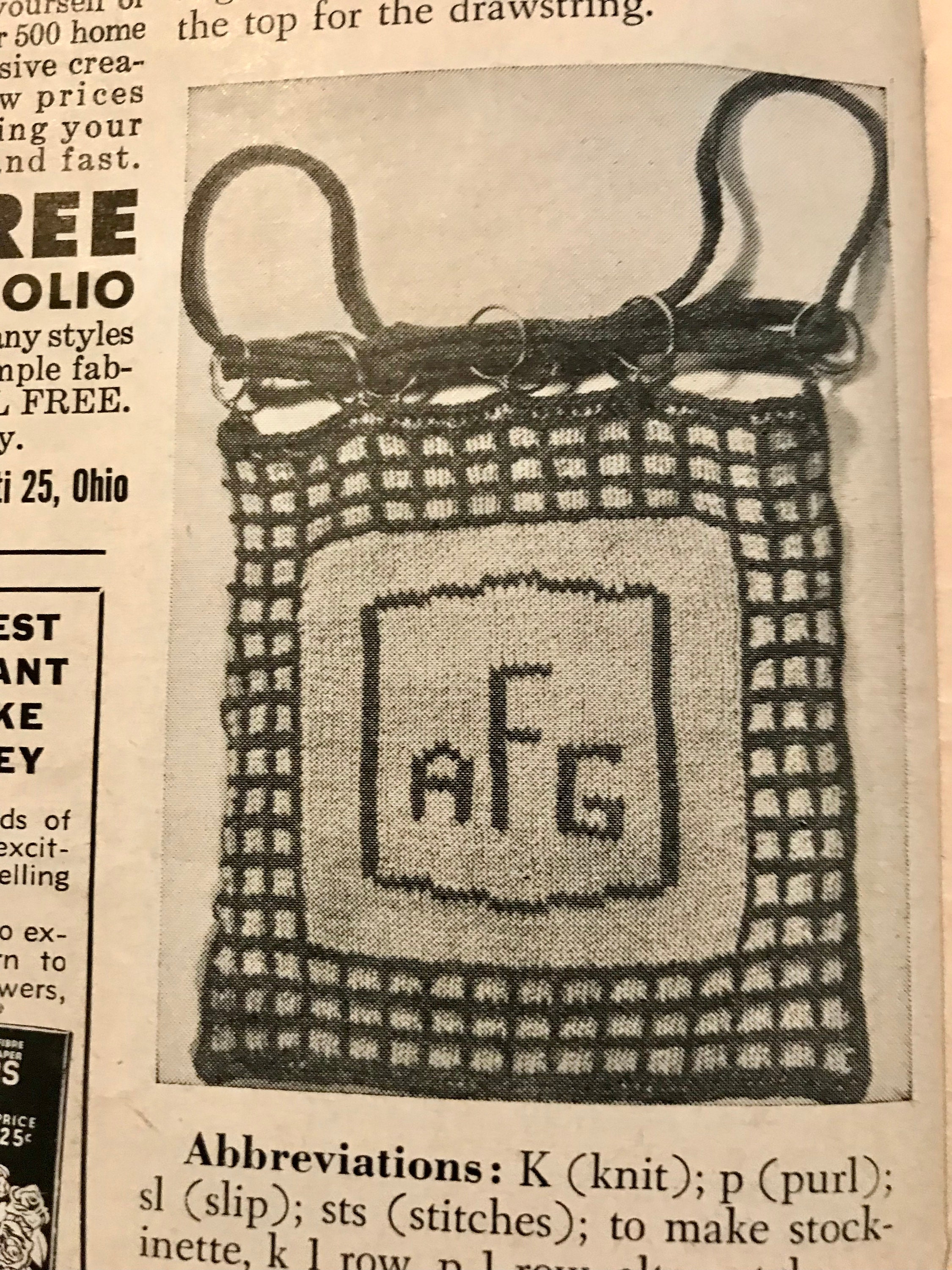 The Workbasket Magazine 1950s August 1953 Vintage Needlework Patterns ...