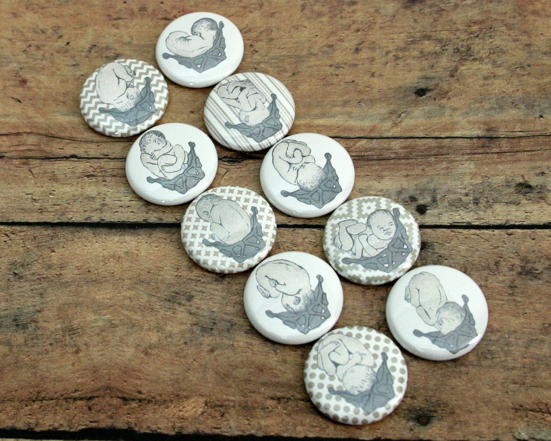Midwife Gift Magnets Baby Position Fridge or Pinback Badge or Flatback ...
