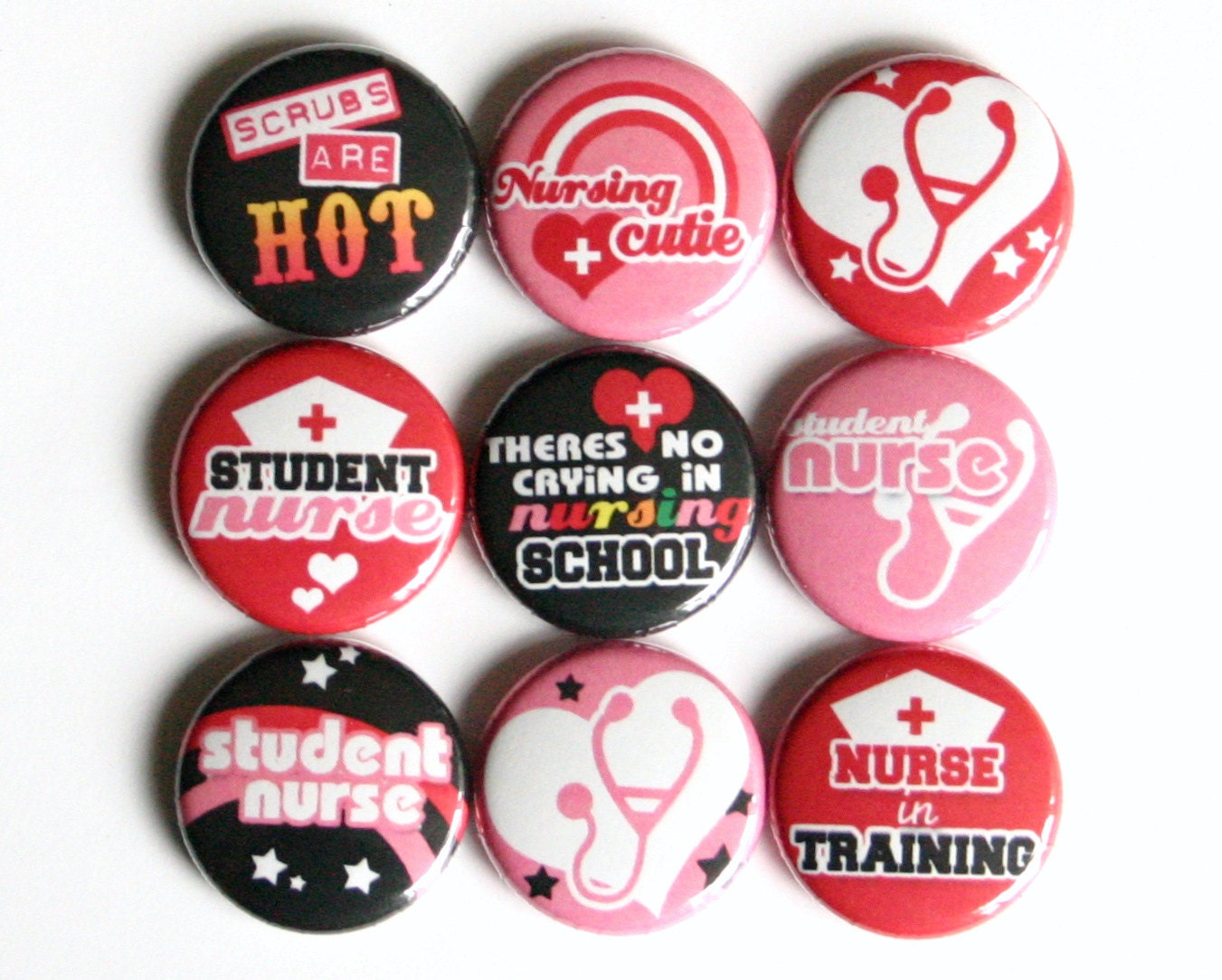 Nurse Nursing School Magnet Pin Badge Button Cab Charm Gift - Etsy