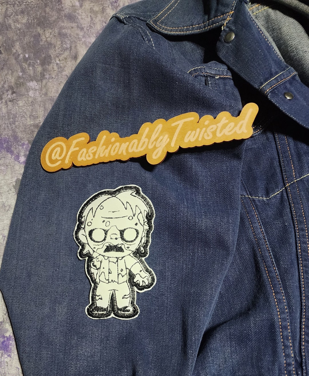 Zombie PATCH, FANART, Iron On, Fashionably Twisted, 5 Inch Patch ...