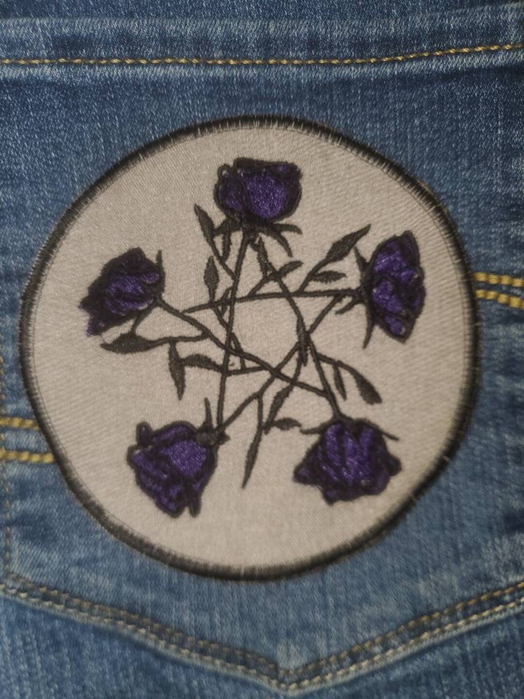 Rose Pentagram Patch, Fashionably Twisted, Gifts Under 20 Dollars ...