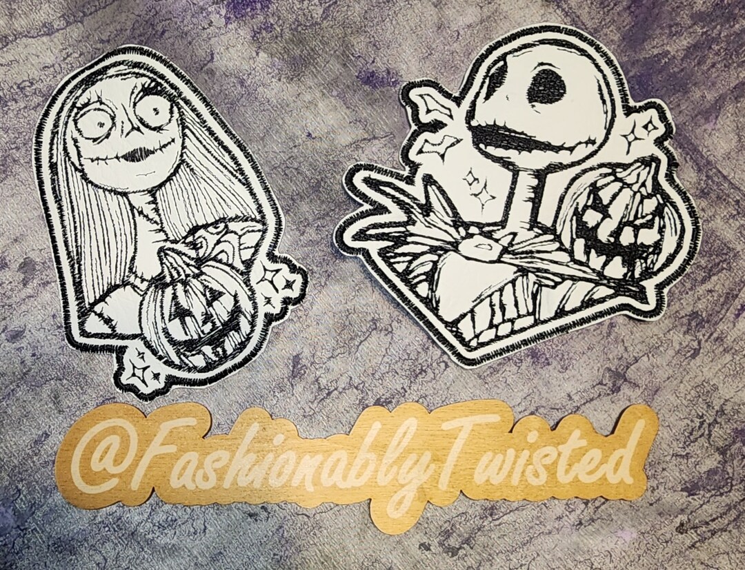 PUMPKIN KING PATCH, Pumpkin Queen Patch, Sally Patch, Jack, Skellington ...