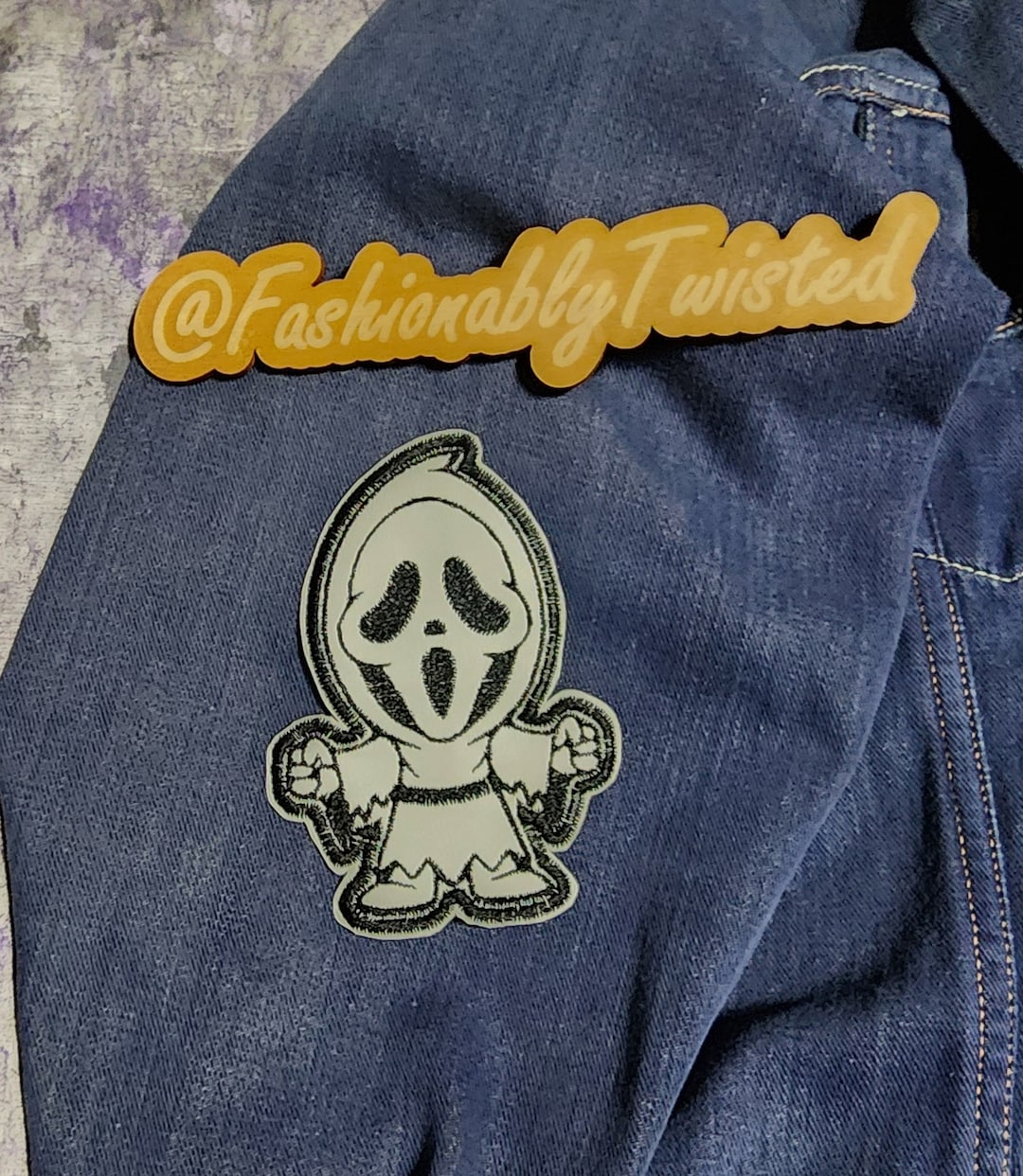 GHOSTFACE PATCH, Reaper Patch, Fan Art Patch, Fashionably Twisted, Horror Patch, Custom Patches ...