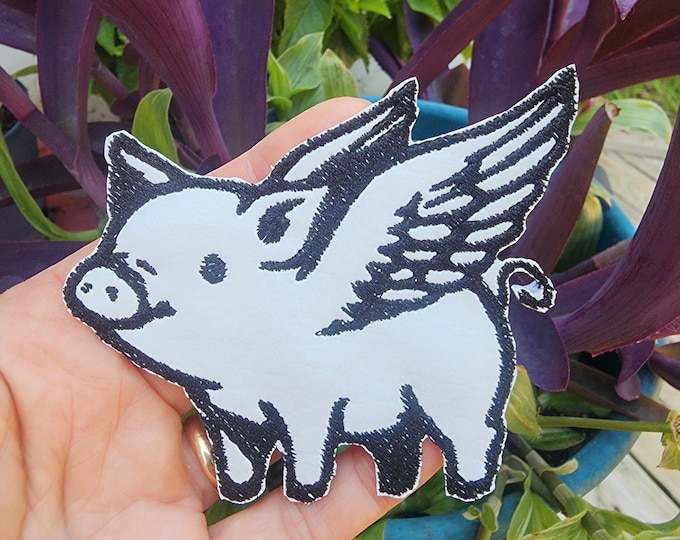 Flying Zombie Pig Pin - Etsy