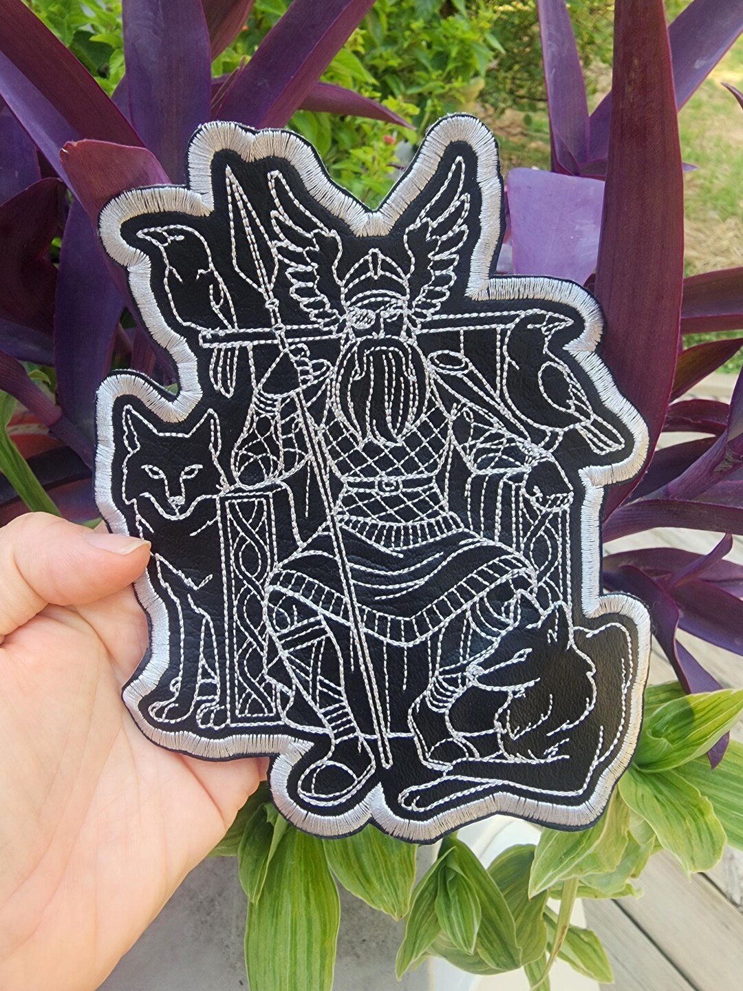 ODIN NORSE GOD, Iron on Patch, Fashionably Twisted, Custom Patches ...