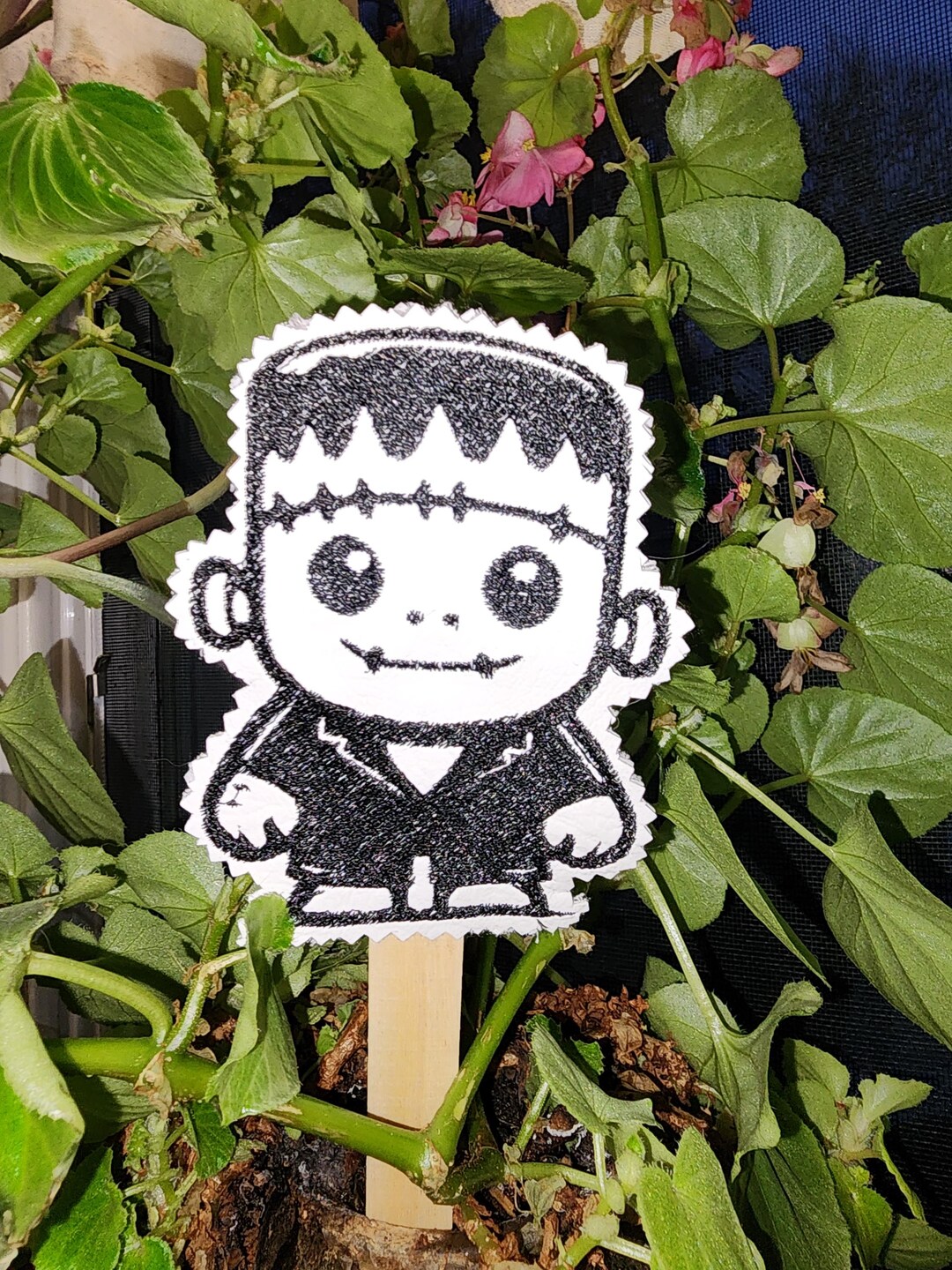 Cute Frankenstein Plant Marker, House Plant Decor, Planter Accessories ...