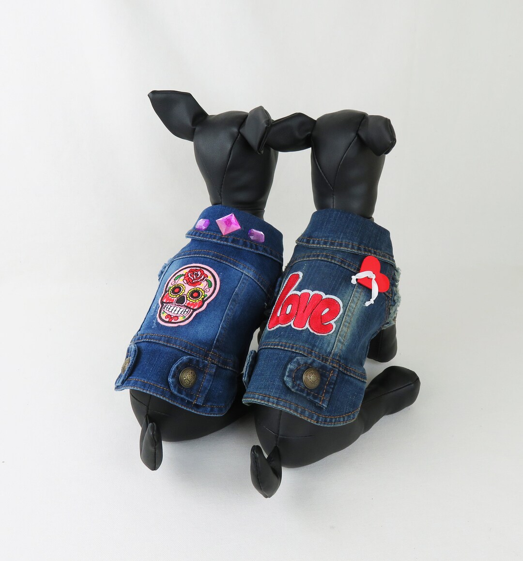 Small Dog Coat, Puppy Jeans Coat, Denim Dog Vest for Yorkie, Chihuahua ...