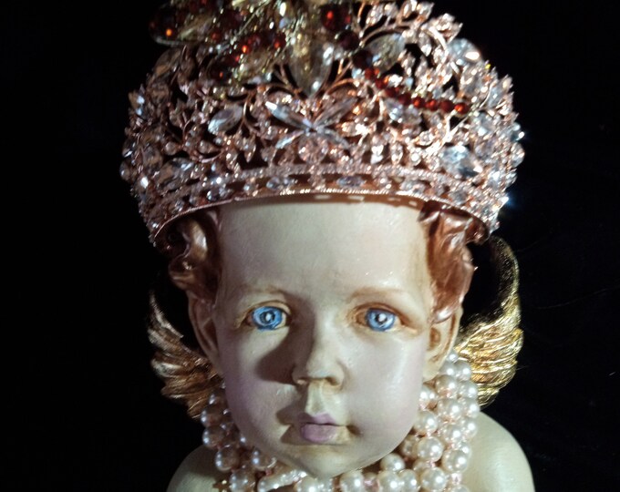 OOAK Ginger Haired Rafael Chateau Chic Cherub With Crown French Nordic ...